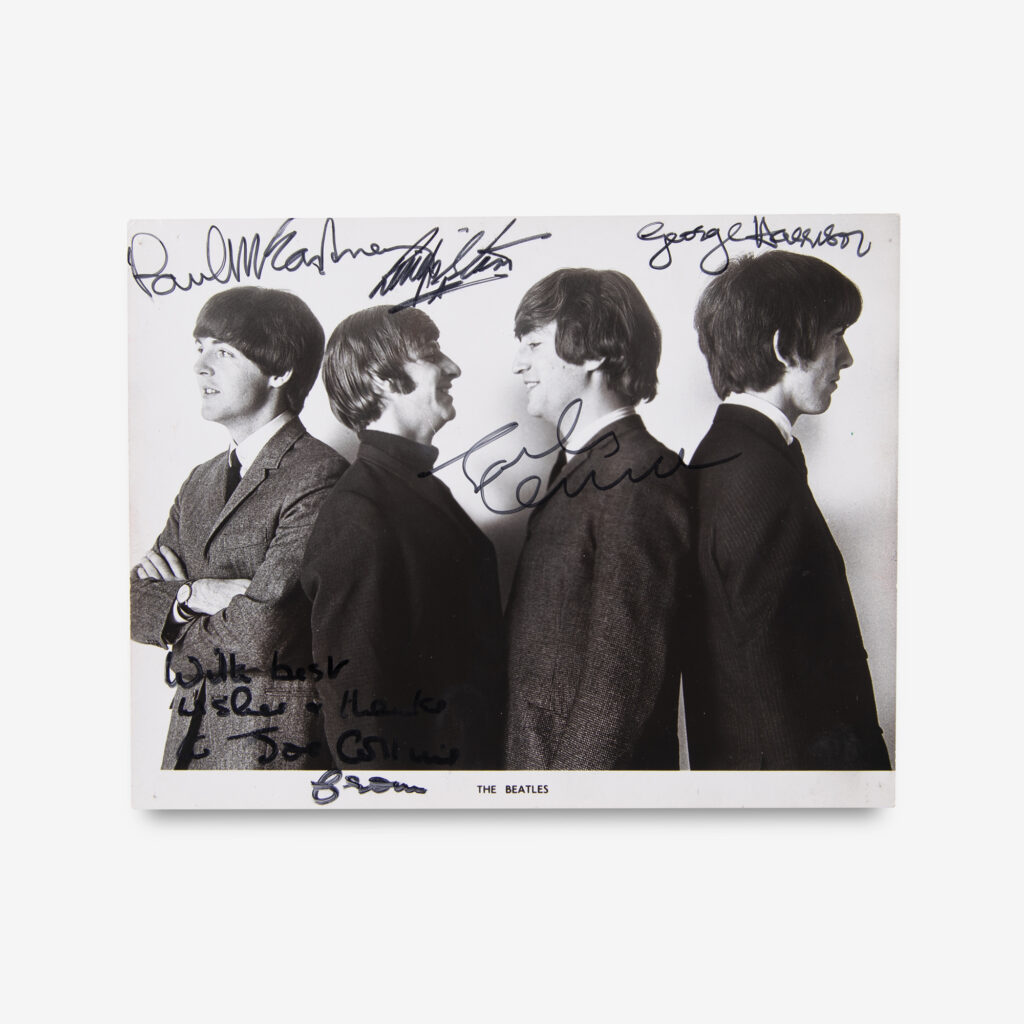 Sell Beatles memorabilia, Beatles autographs: RR Auction